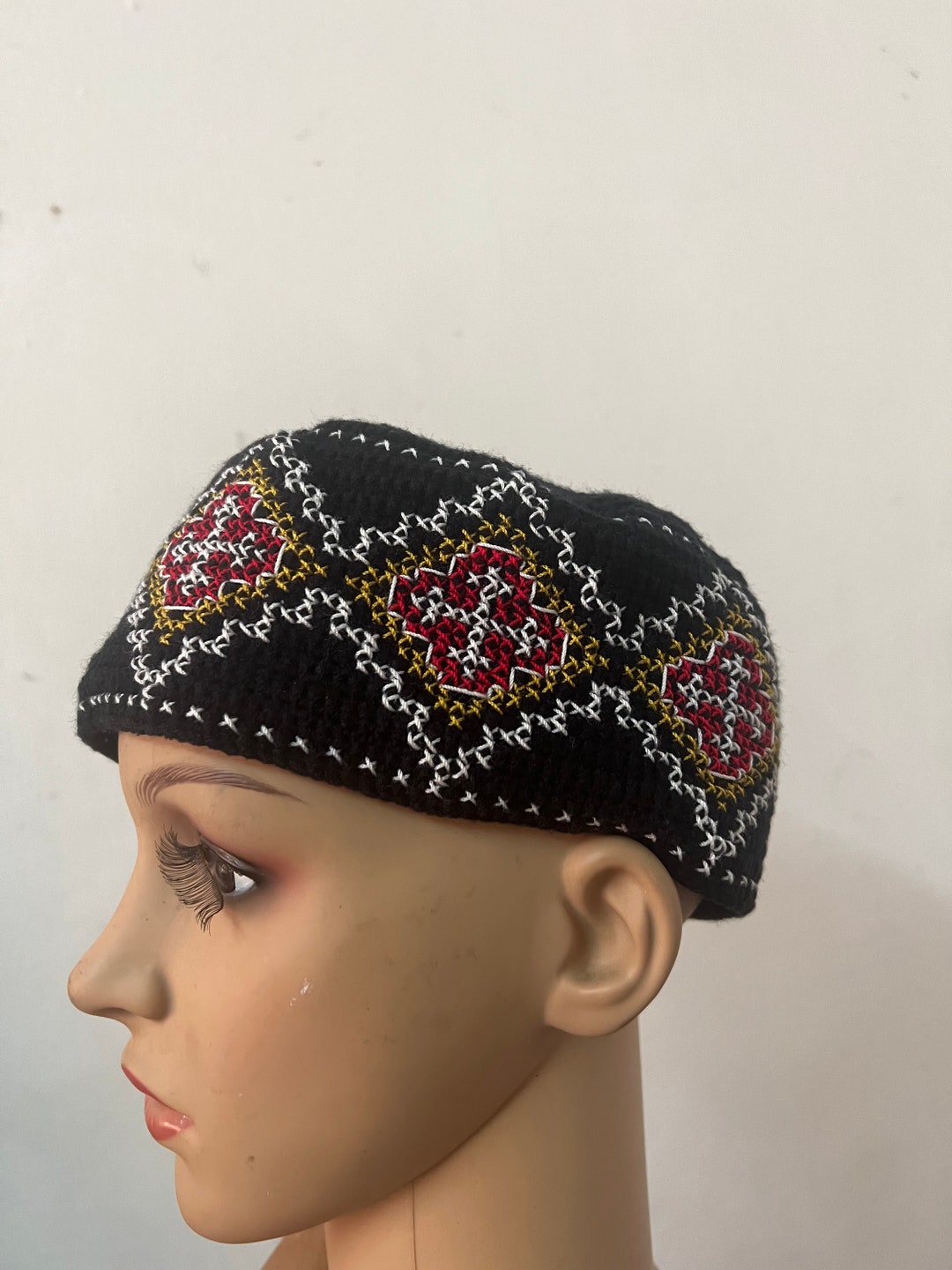 Chirstian Hat Kofi Eastern Orthodoxy Priests Crochet Embroidery Beanie ...