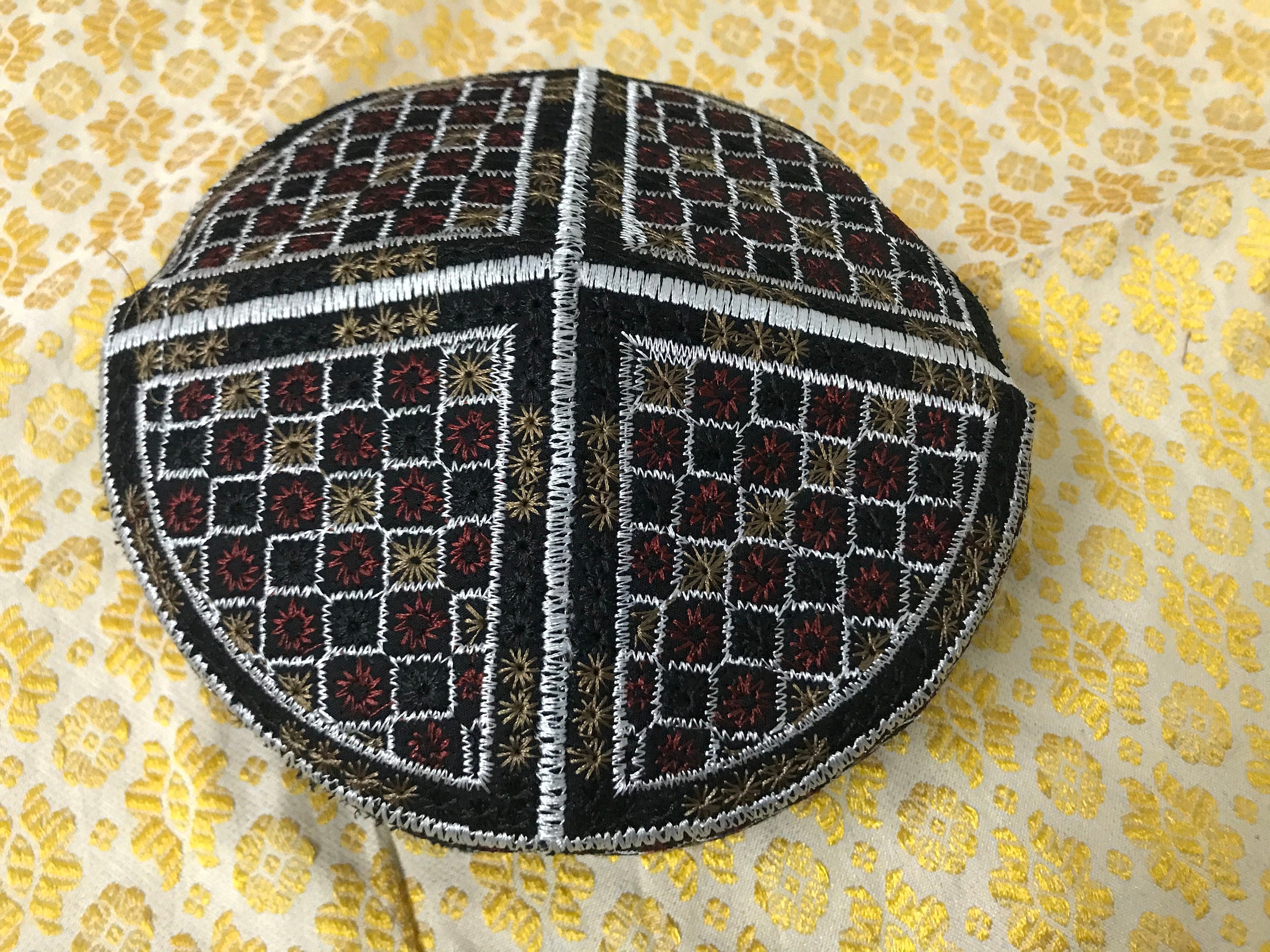 Size 58 F18 Tribal Vintage Cap Islamic Men Hat Muslim Salat Imam Hat ...