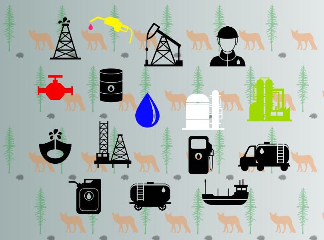 Oil Svg, Oilfield Drill Svg Files for Cricut, Silhouette Studio Files ...