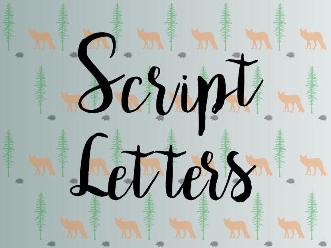 Script Font Svg, Script Letters Svg Files for Cricut, Silhouette Studio ...