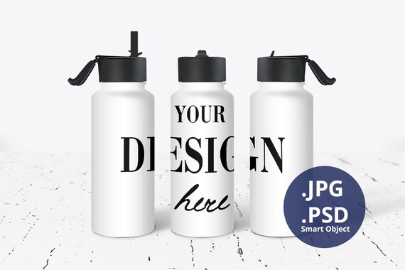 32oz Hydro Bottle Mockup Full Wrap Watter Bottle Mockup With - Etsy