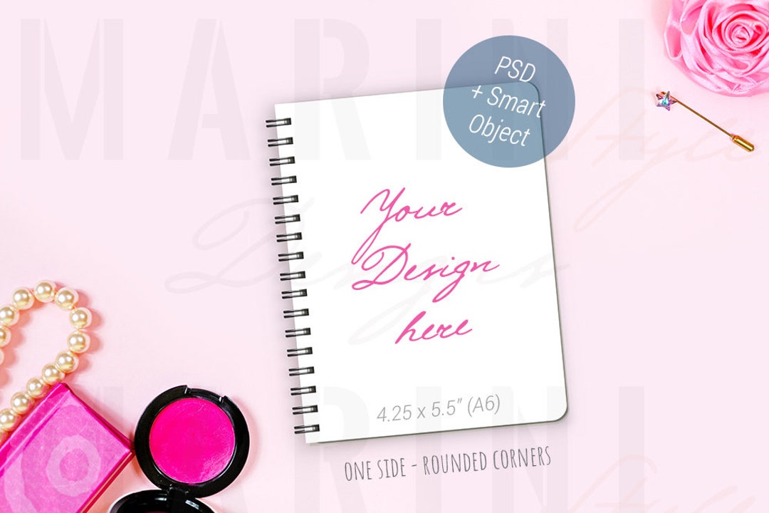 Personalized Notebook Mockup, PSD & Smart Object, Photoshop File, Boss ...