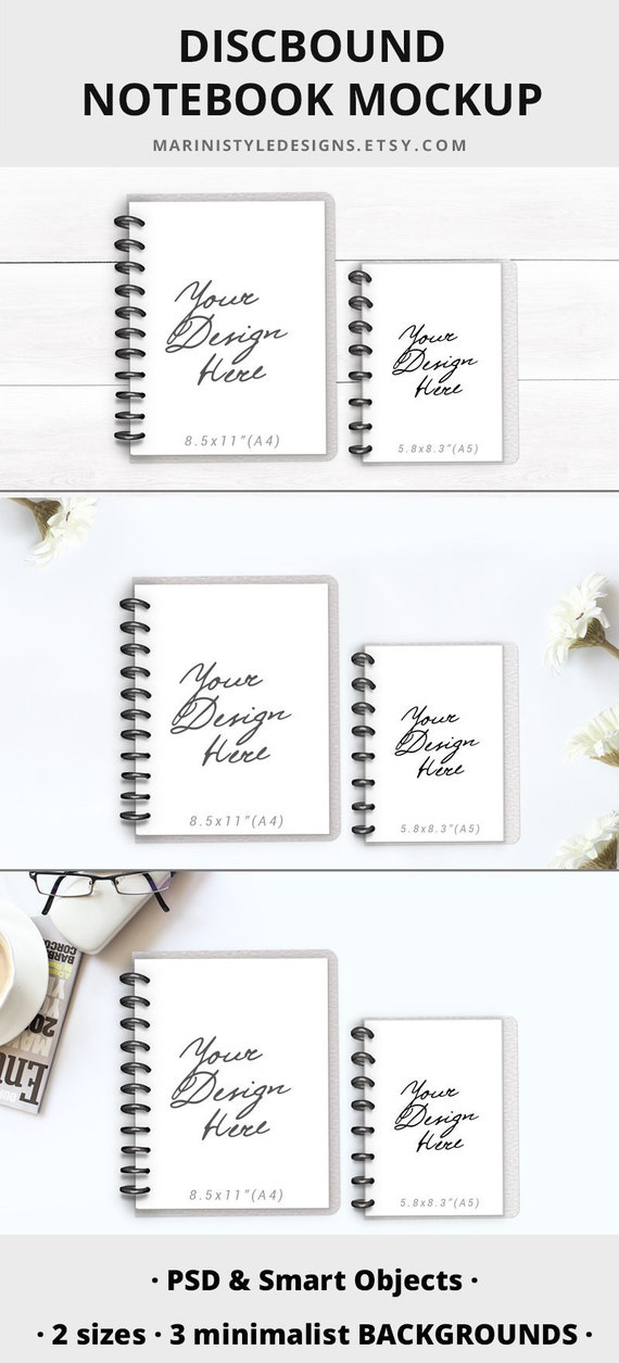 Disc-bound Planner Mockup Discbound Notebook Mockup Planner - Etsy