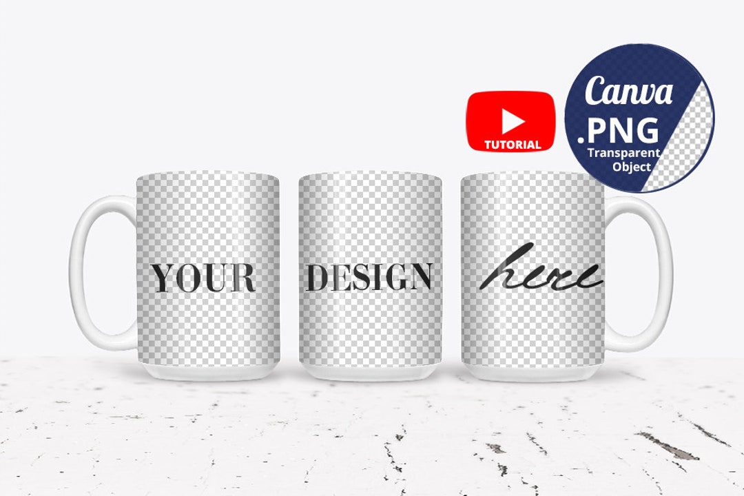 15oz Transparent Mug Mockup PNG, Canva 15oz Mug Mockup, 15oz Mug Wrap ...