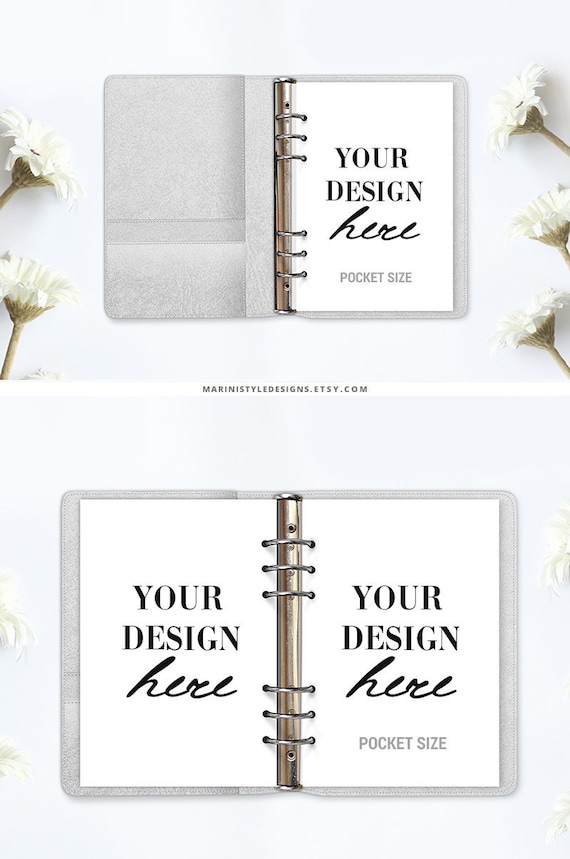 Pocket Size Planner Mockup Pocket Planner Inserts Mockup | Etsy