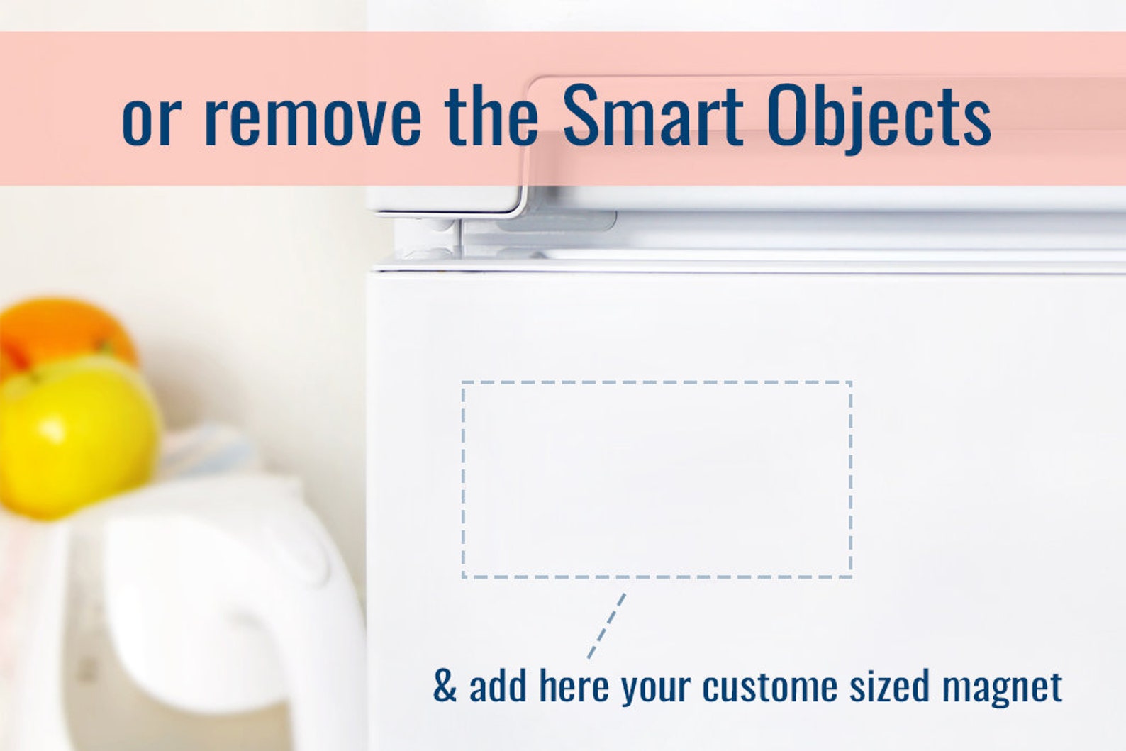 Magnet Mockup, Square Magnet, Rounded, Fridge Magnet Styled Stock ...