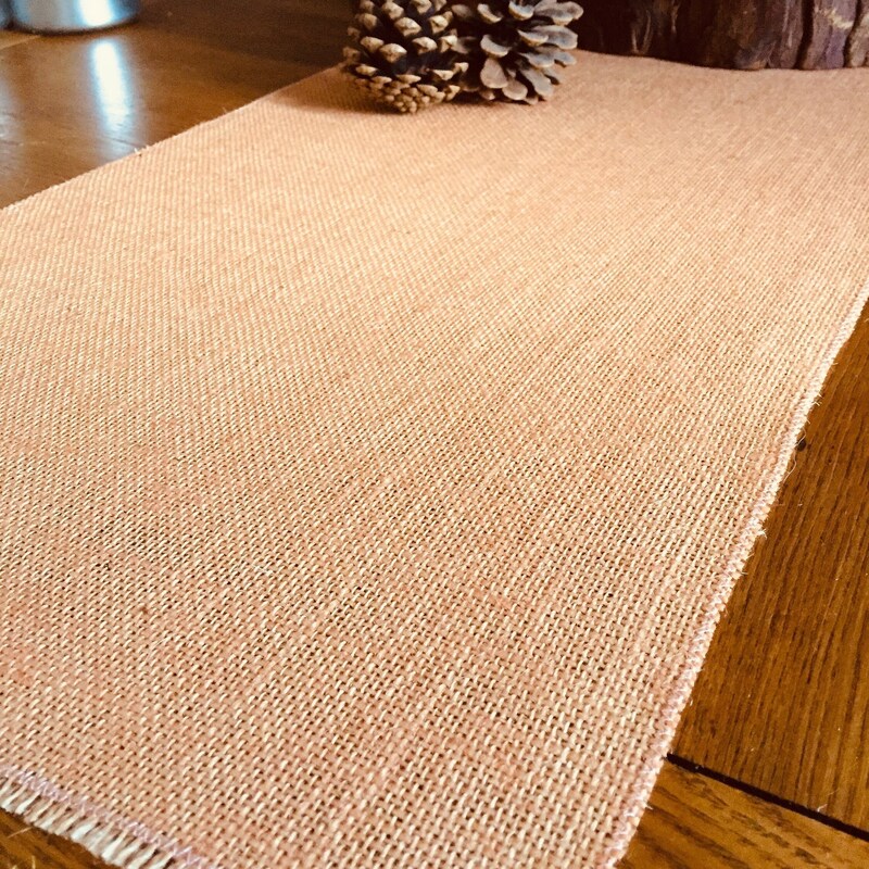Peach Table Runner - Etsy