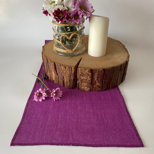 Purple Burlap - Etsy