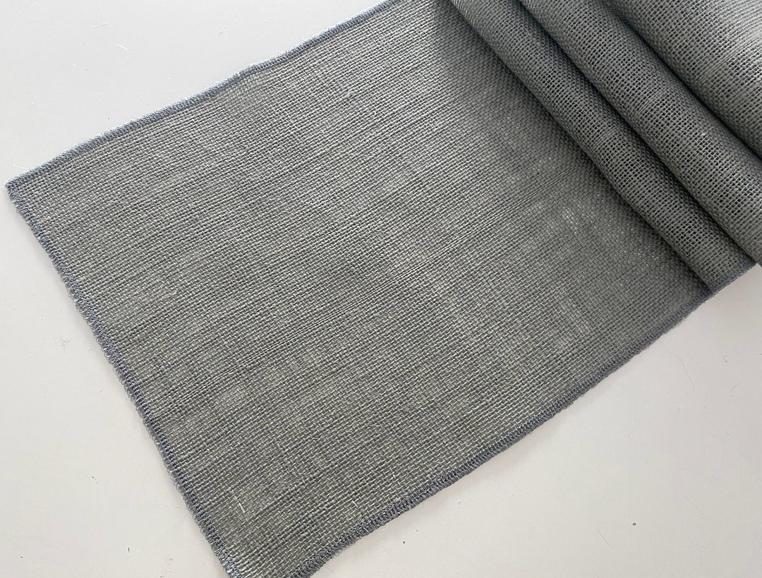 Light Grey Hessian Burlap Table Runner - Etsy