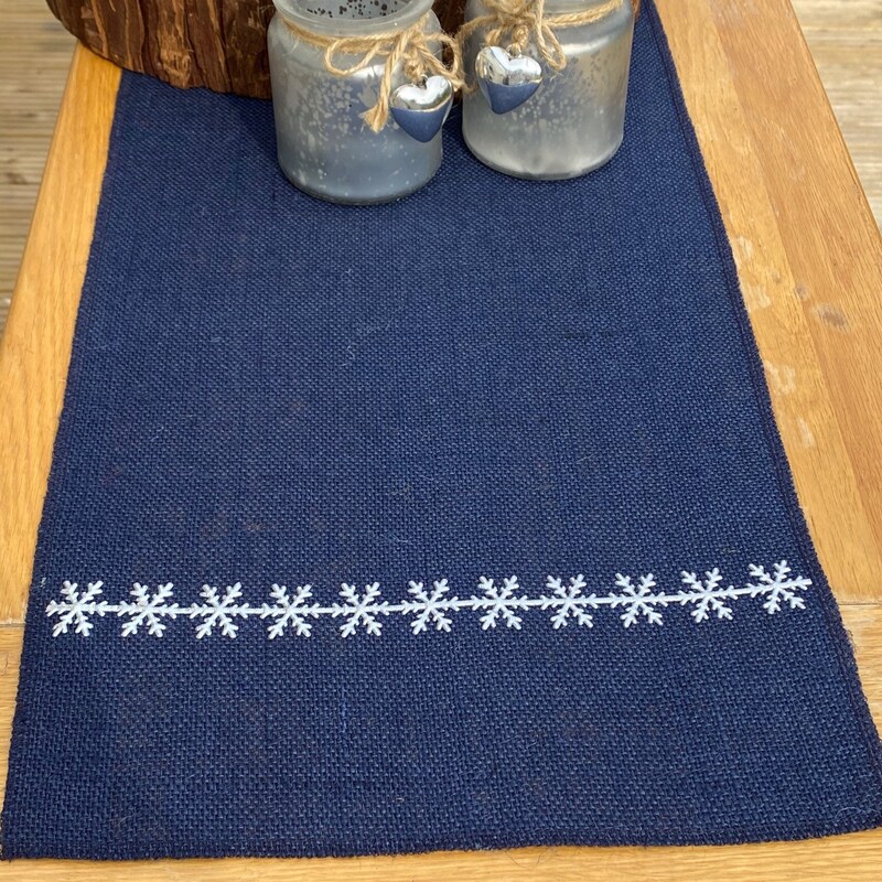 Navy Table Runner - Etsy