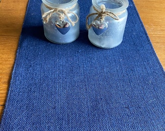 Blue Table Runner - Etsy