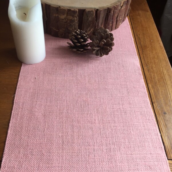 Pink Table Runner - Etsy