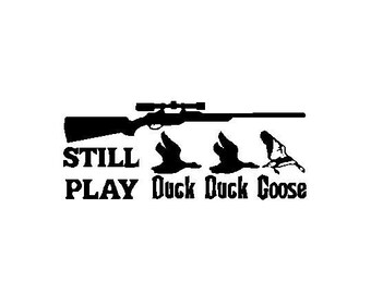 Duck Window Decal Die Cut Sticker ANY COLOR | Etsy