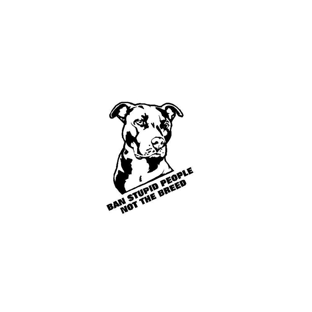 Pit Bull Window Decal Die Cut Sticker ANY COLOR - Etsy