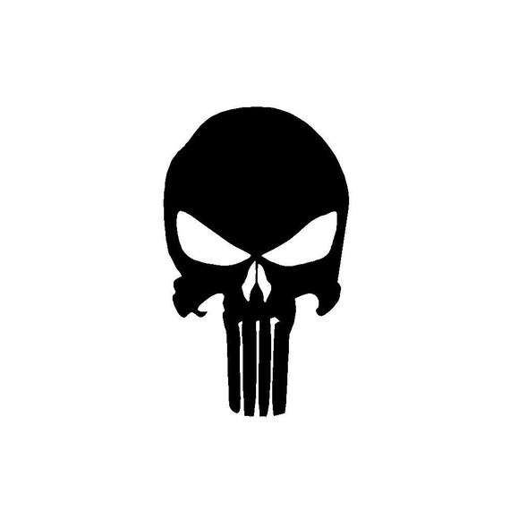 Punisher Decal Window Decal Die Cut Sticker ANY COLOR | Etsy