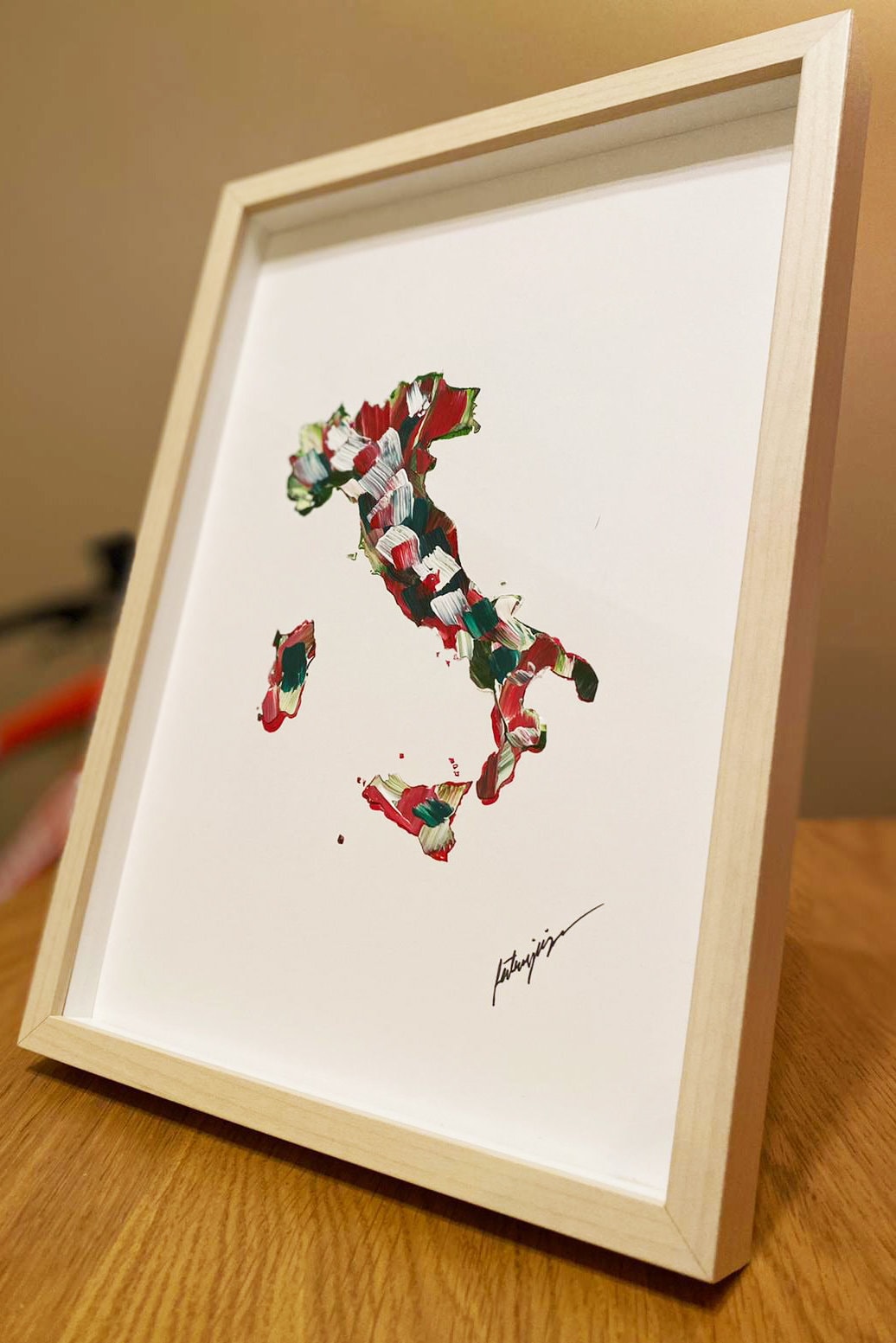 Italy Map - Painting - Etsy