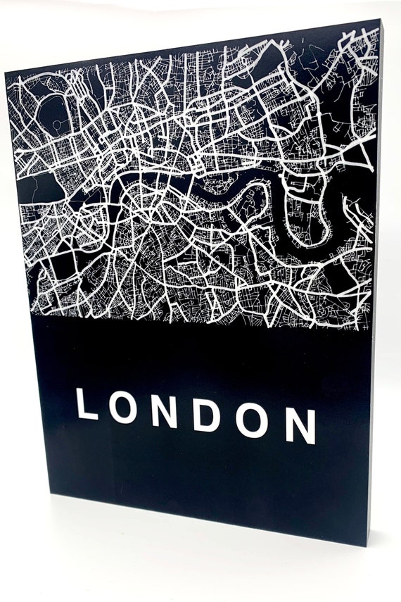 London Map Block | Etsy