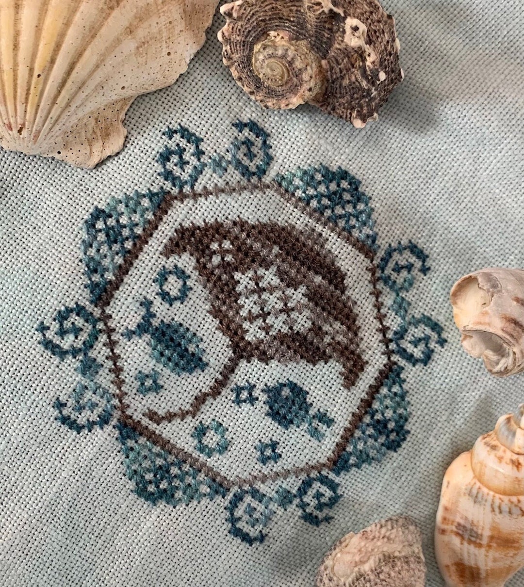 Quirky Quaker: Stingray - PDF Pattern - Cross Stitch - Darling & Whimsy Designs - Etsy