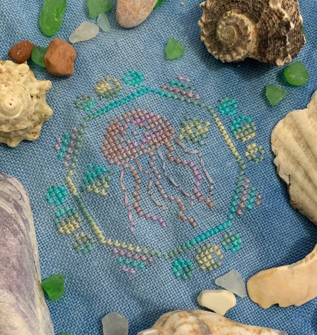 Quirky Quaker: Jellyfish - PDF Pattern - Cross Stitch - Darling & Whimsy Designs - Etsy