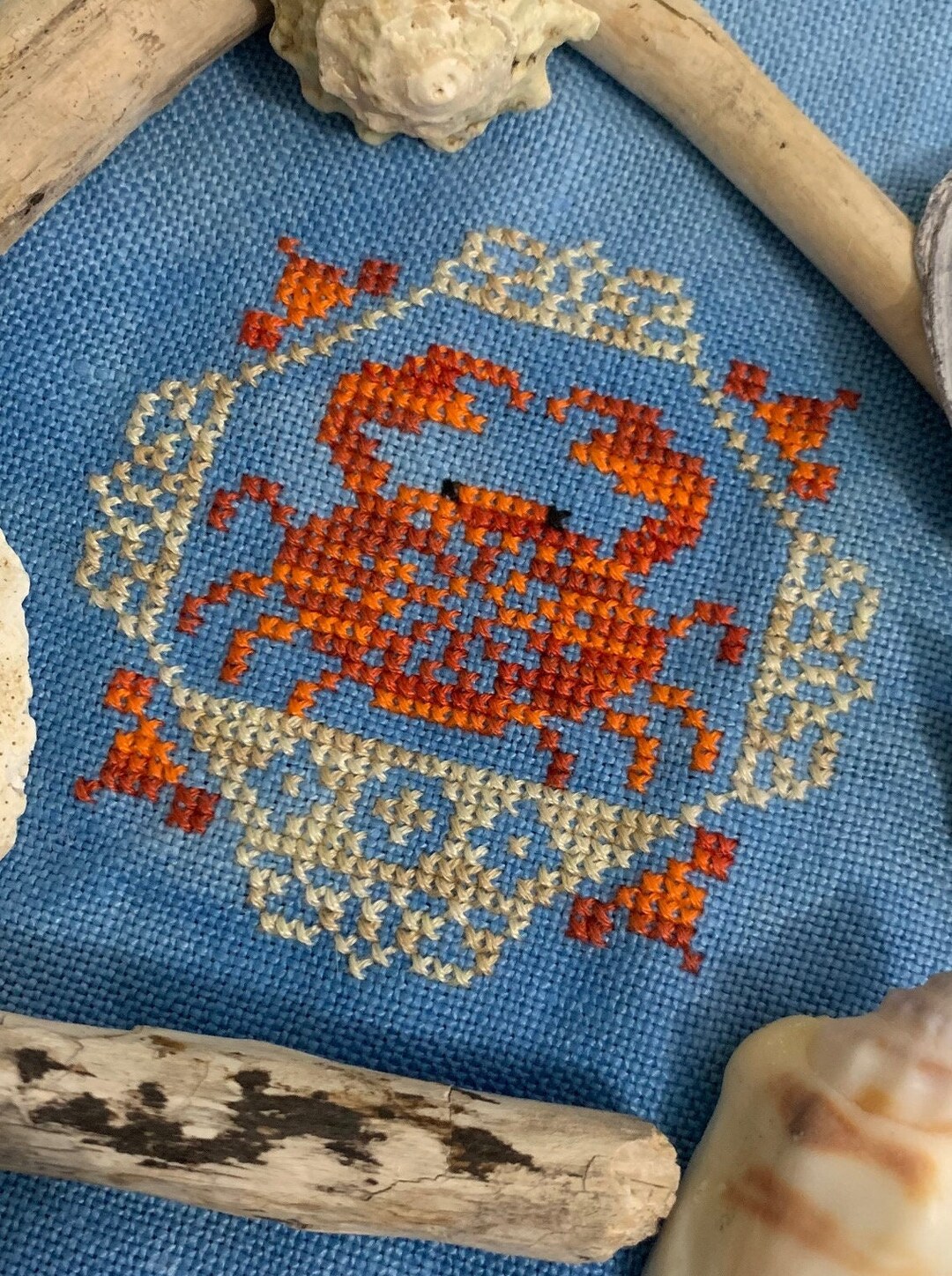 Quirky Quaker: Crab - PDF Pattern - Cross Stitch - Darling & Whimsy Designs - Etsy