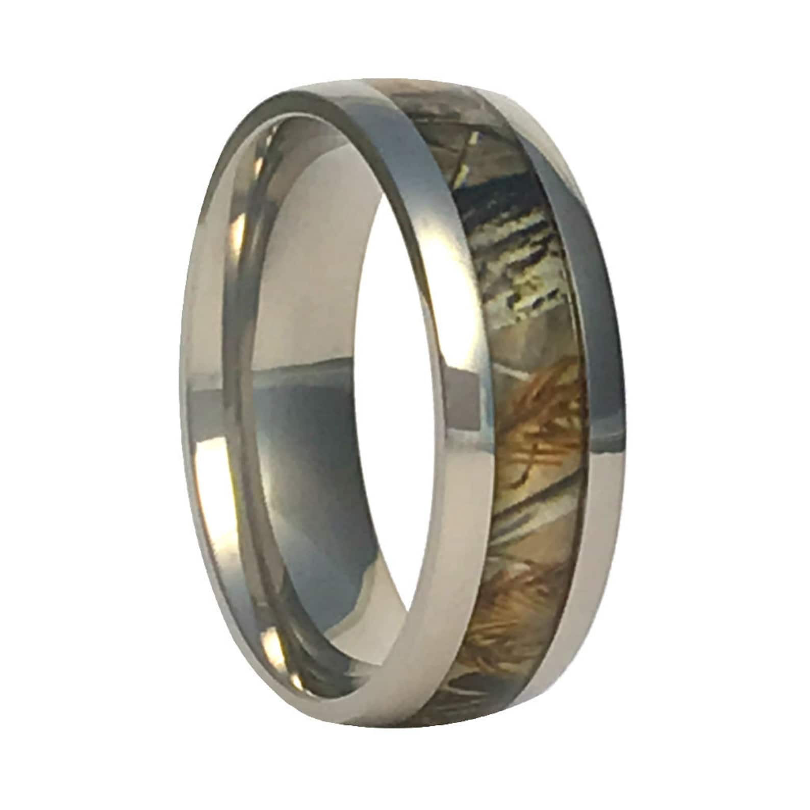 Camo Titanium Ring | Etsy