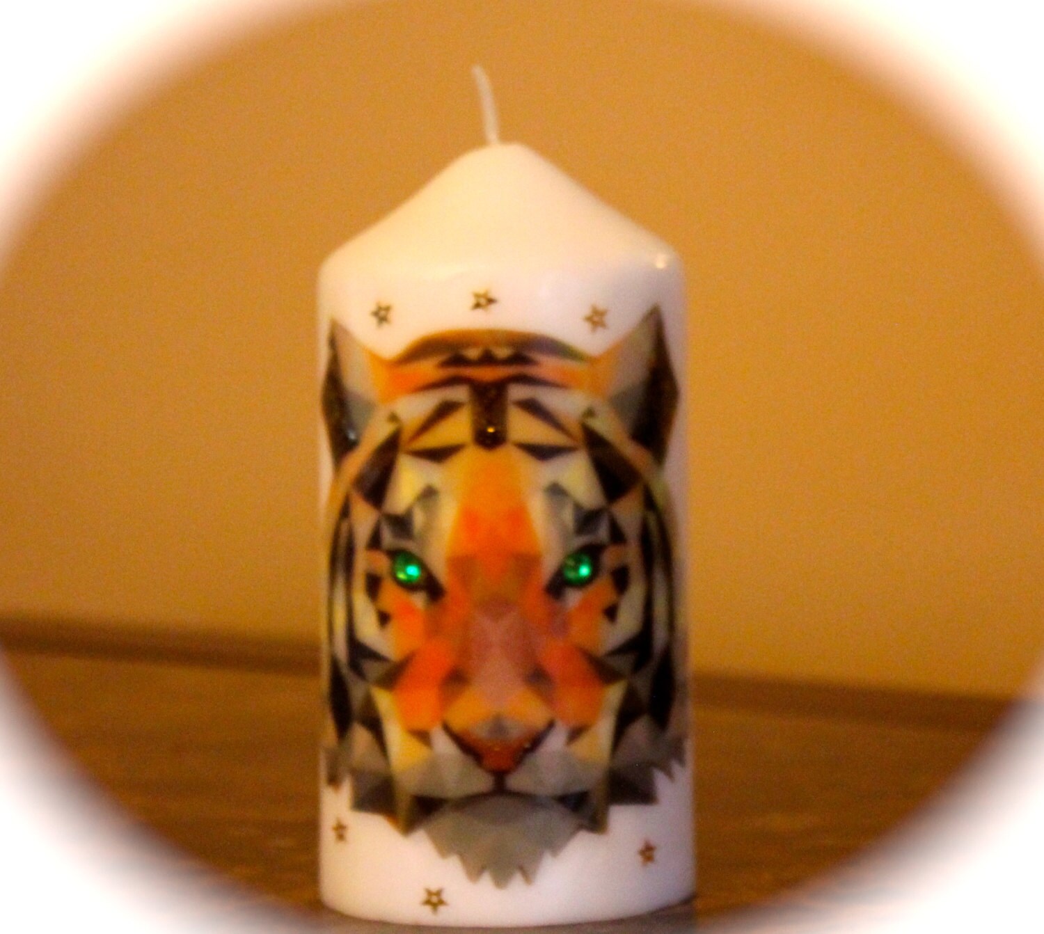 Tiger Candle - Etsy