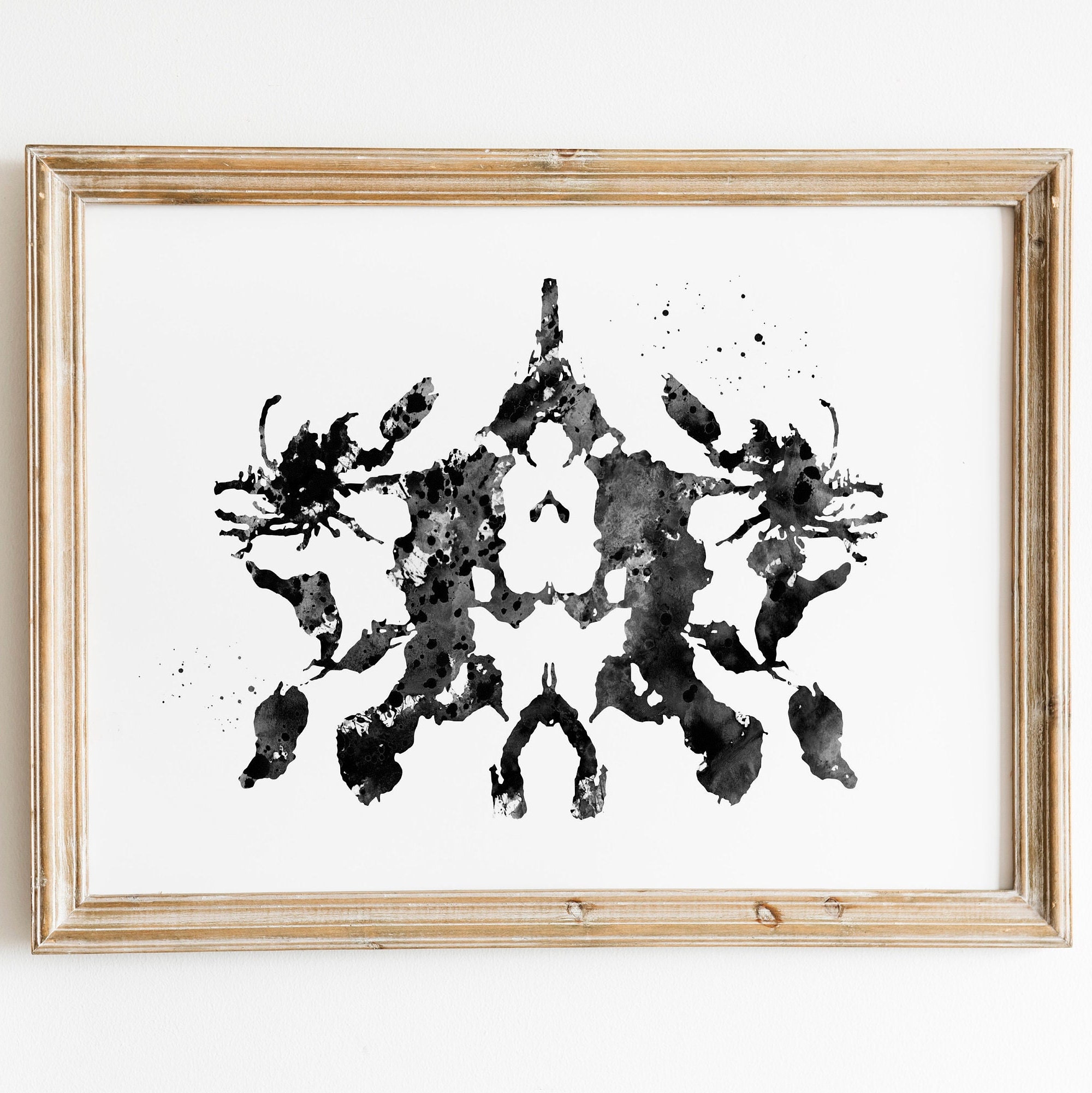 Rorschach Inkblot Test Card 10 Psychological Test Psychology - Etsy