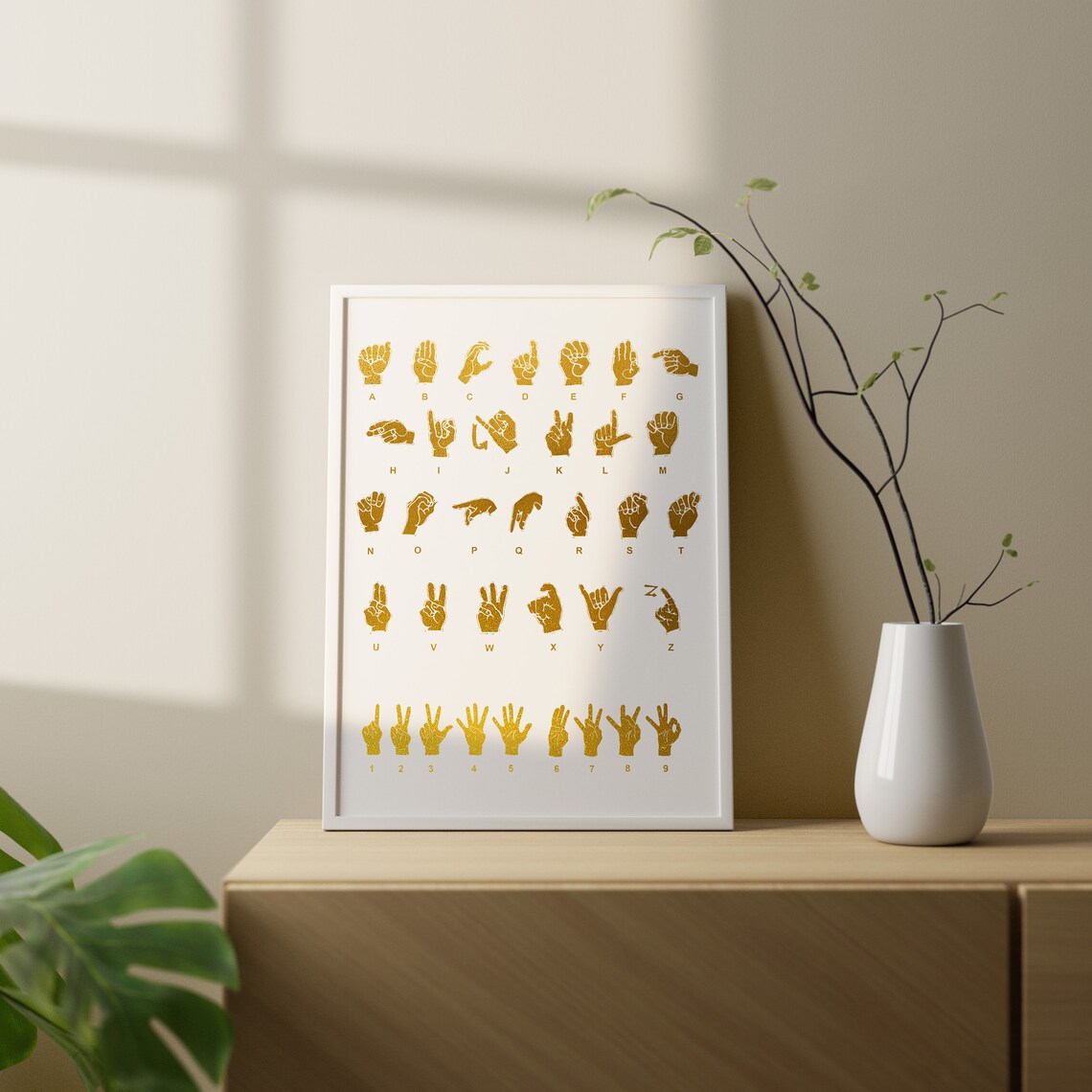 Sign Language Alphabet American Sign Language ASL Manual - Etsy