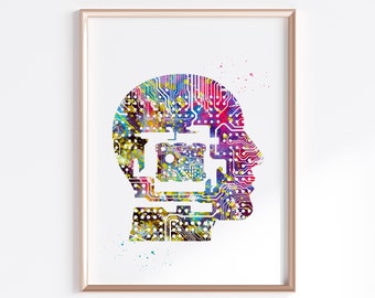 Computer Chip Poster - Etsy