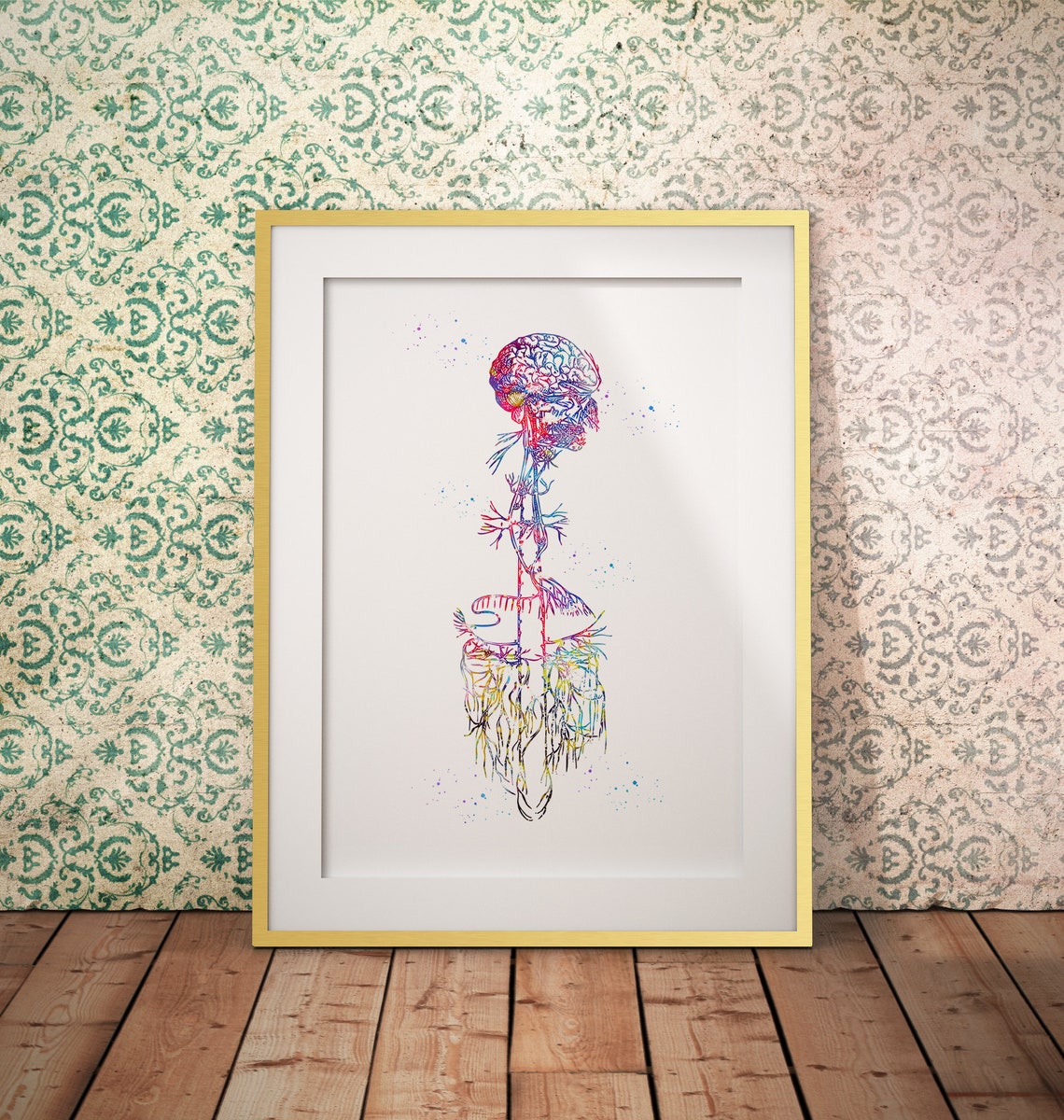 Vagus Nerve Art Parasympathetic Nervous System Poster Medical - Etsy