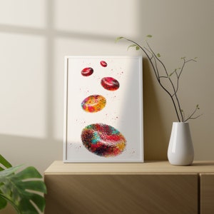 Red Blood Cells Blood Histology Hematology Poster Medical Science ...