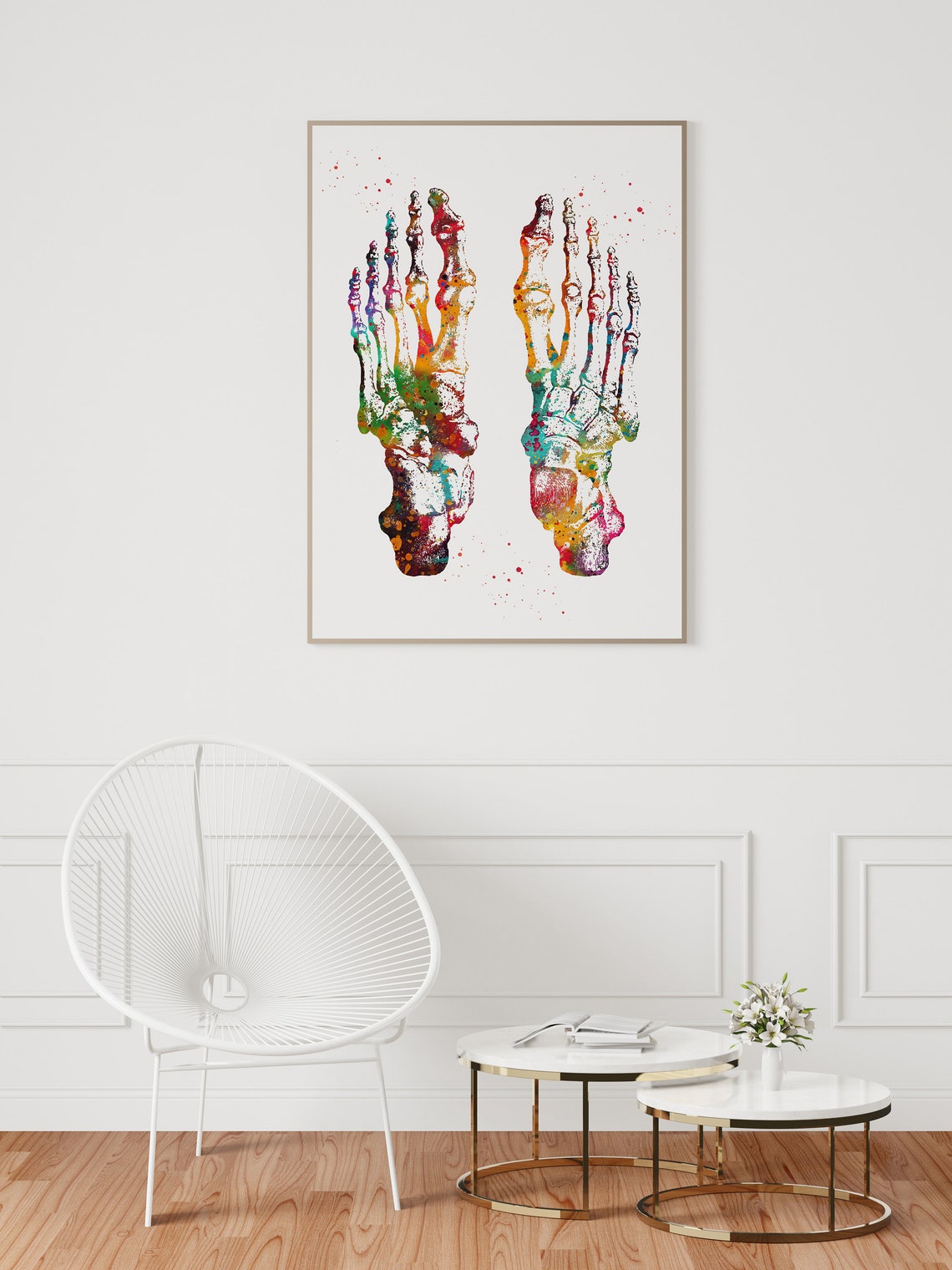 Foot Bones Orthopedic Surgery Skeletal System Anatomy Poster | Etsy
