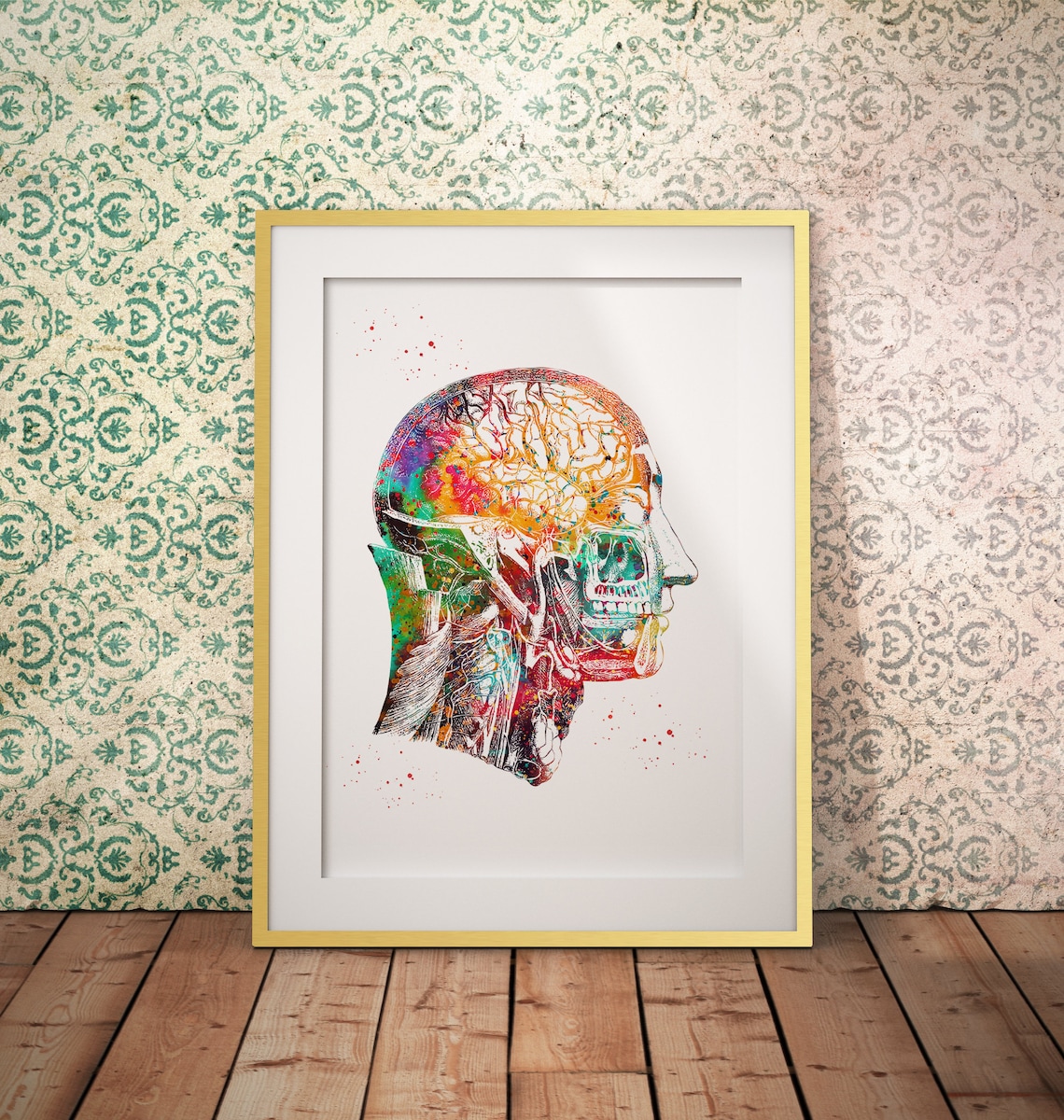 Head Anatomy Art Vascular System of Head and Brain Poster - Etsy