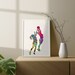Netball Player Girls Sport Poster Team Sports Watercolor Art Digital ...