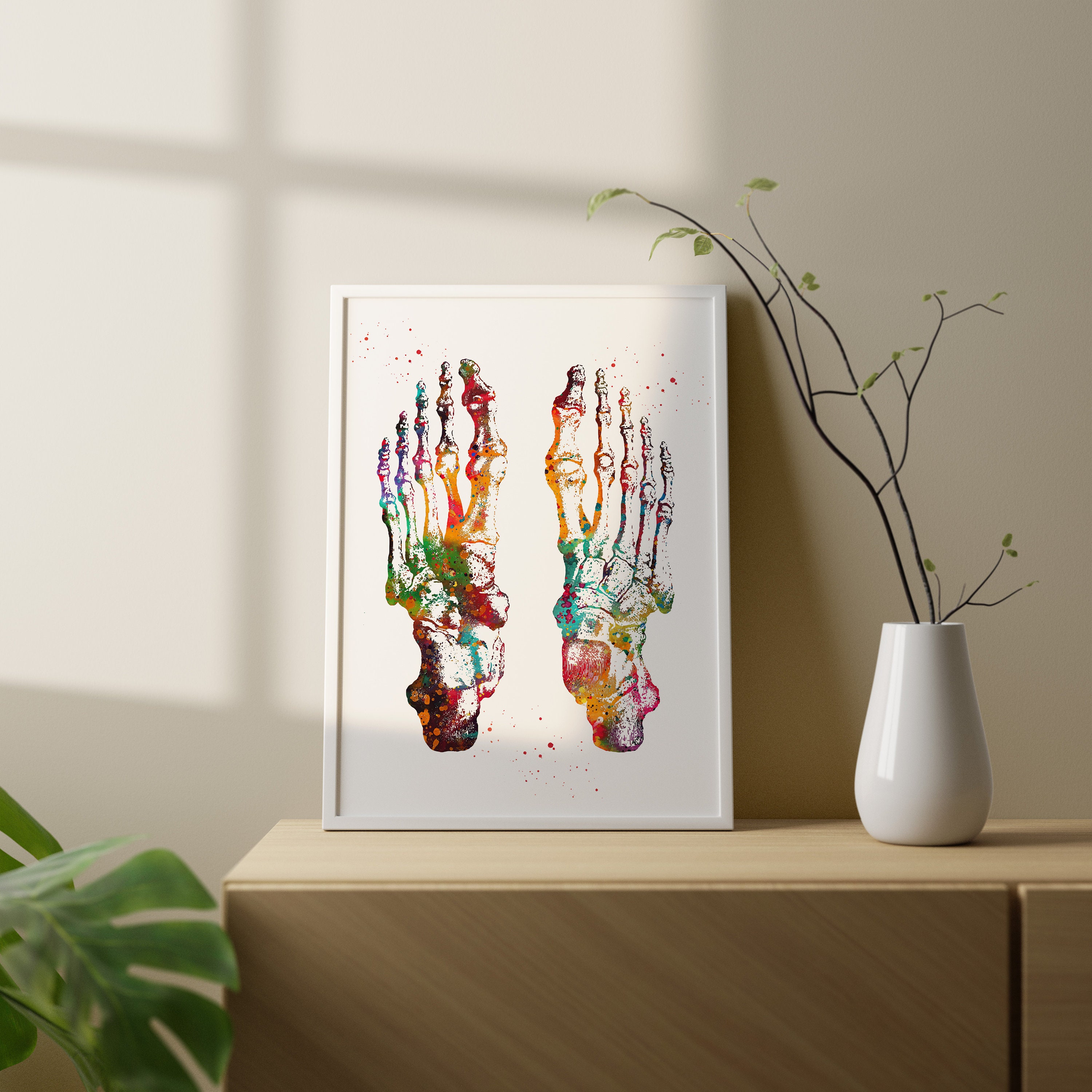 Foot Bones Orthopedic Surgery Skeletal System Anatomy Poster | Etsy