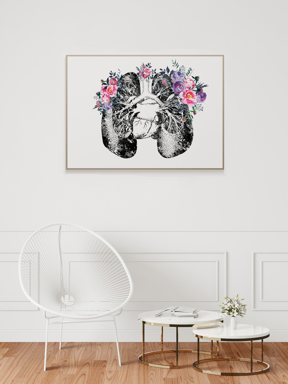 Lungs and Heart Anatomy Cardiovascular System Poster - Etsy