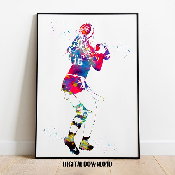 Girl Flag Football Svg - Etsy