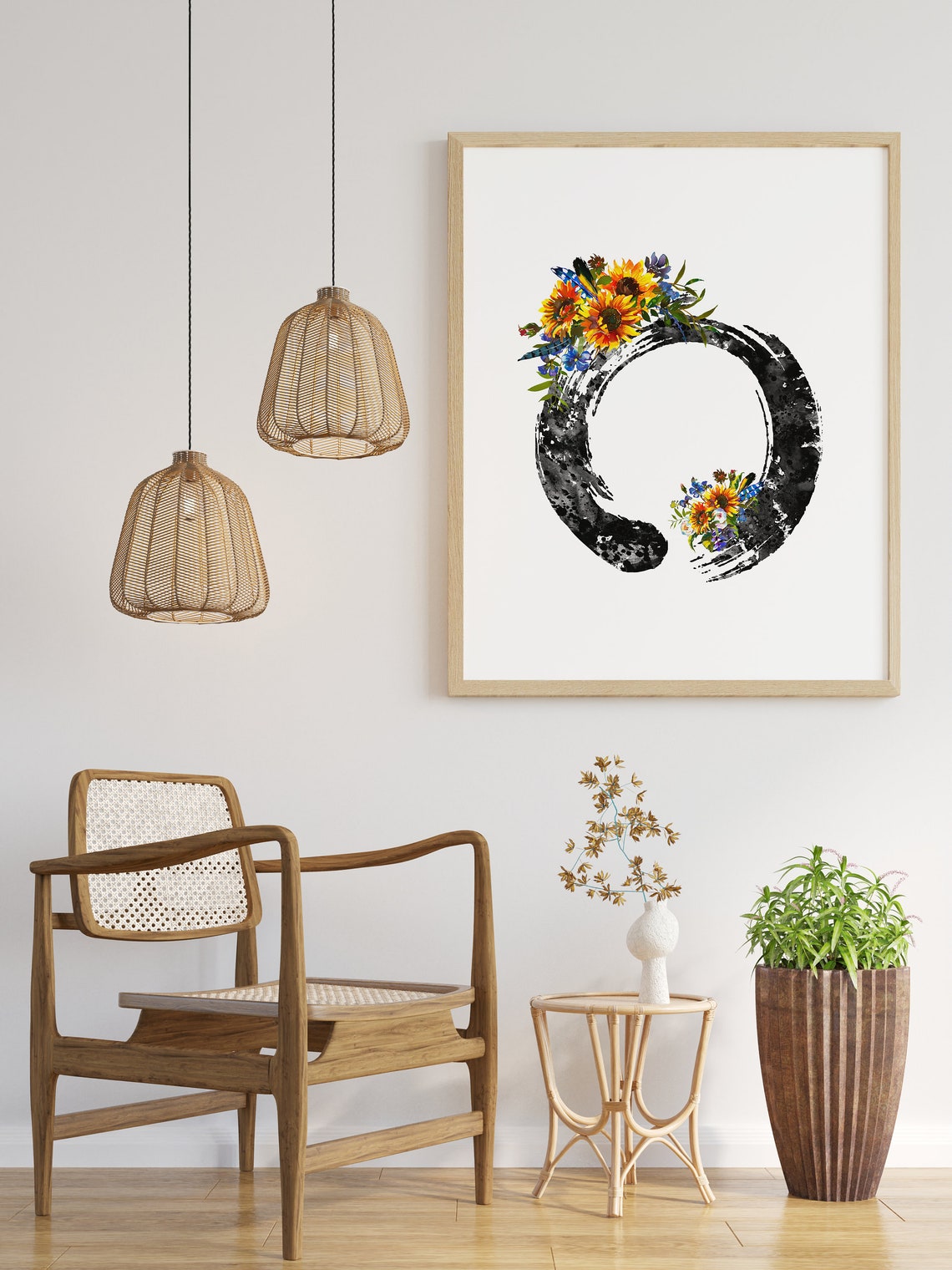 Japanese Zen Symbol Buddhism Watercolor Digital Printable - Etsy