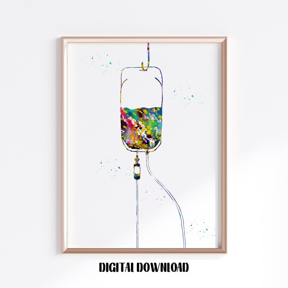 IV Bag Infusion Procedure Solution Bag Medical Nurse - Etsy