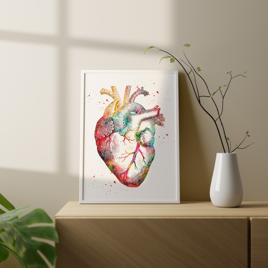 Human Heart Poster Anatomy Surgery Anatomical Medical Science | Etsy