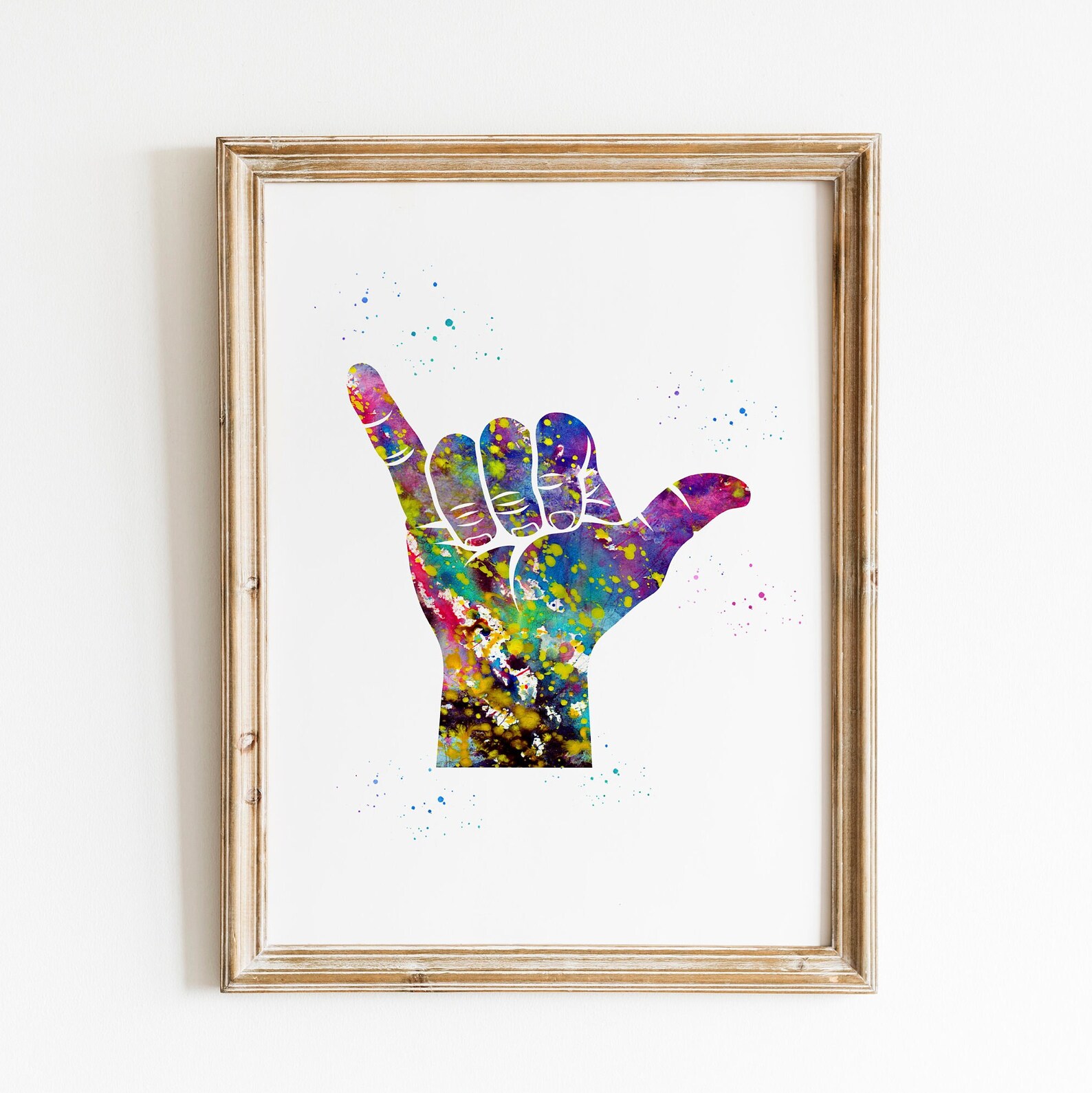 Shaka Hand Sign Hand Gesture Surf Hawaii Culture Poster - Etsy