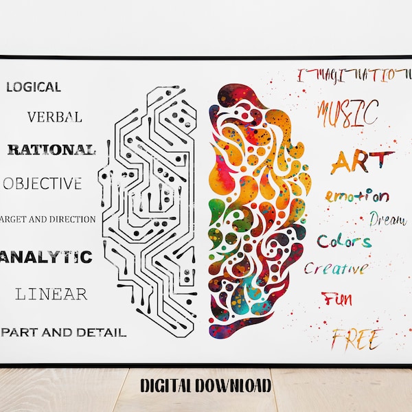 Brain Function Poster - Etsy