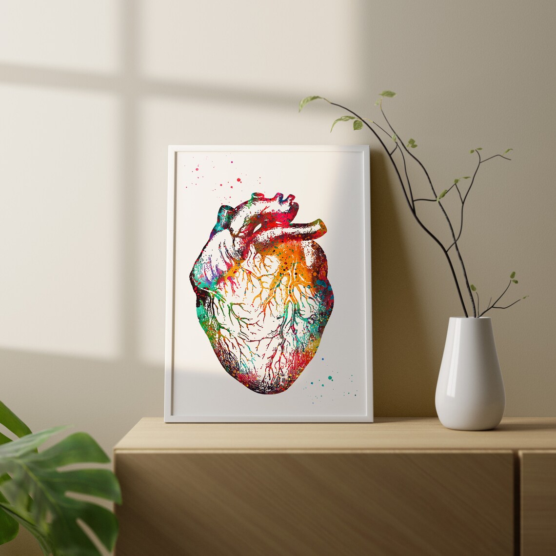 Human Heart Poster Anatomy Surgery Anatomical Medical Science - Etsy