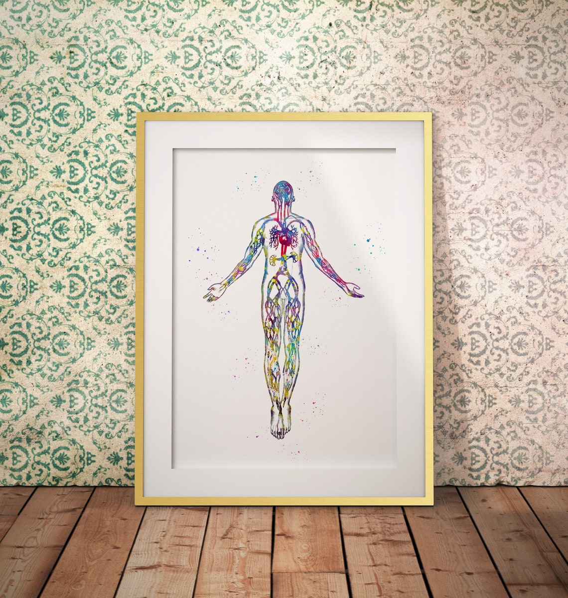 Human Vascular System Human Body Anatomy Biology Poster | Etsy