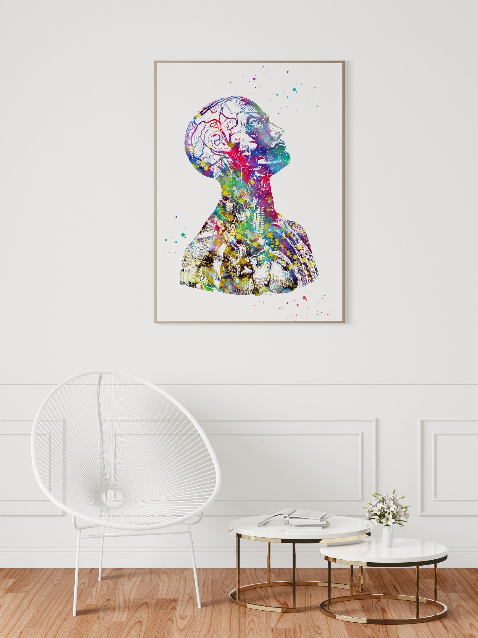 Head and Torso Anatomy Human Head Neck and Shoulder Poster | Etsy
