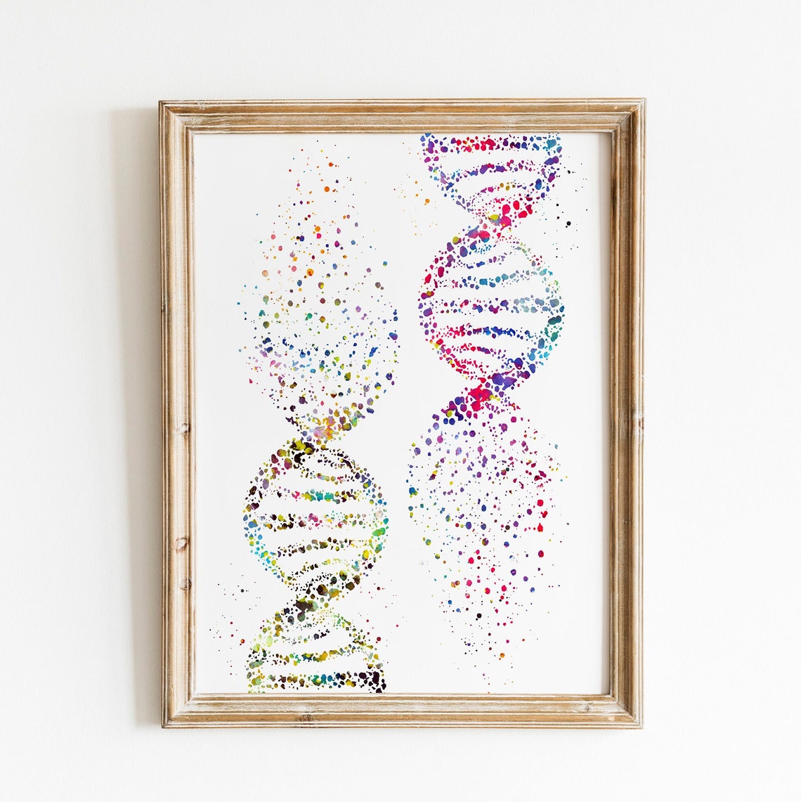 DNA Double Helix Genetic Science Abstract Biology Poster Medical ...