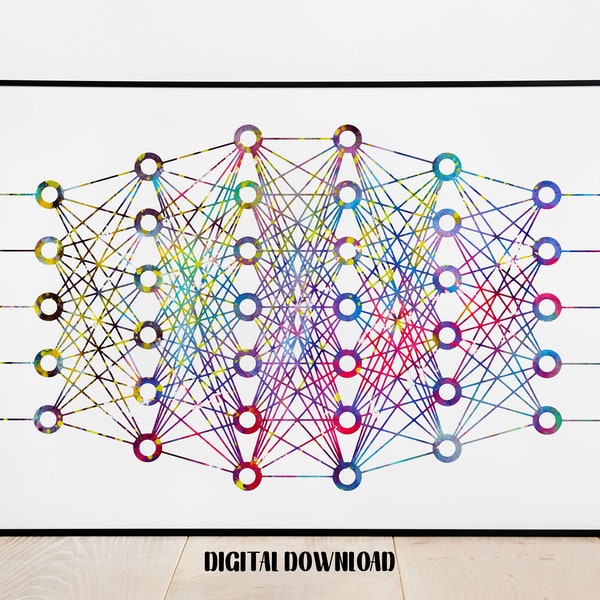 Neural Network Poster - Etsy