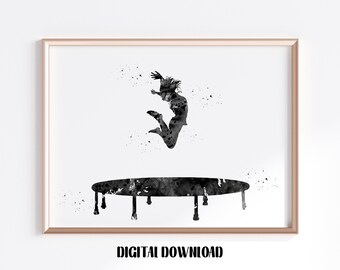 Trampoline Poster - Etsy
