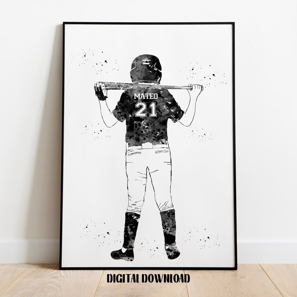 Baseball Player Sign - Etsy