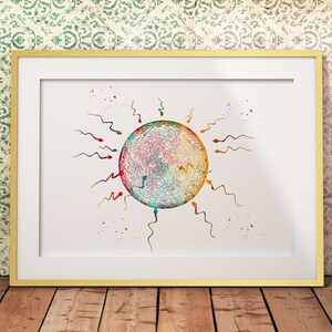 Sperms and Egg Human Fertilisation Spermatozoon Floating to Ovum ...